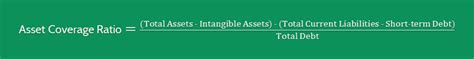 Asset Coverage Ratio Formula Calculator Updated 2021