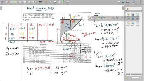 Statics Summer23 Final Model Answer Youtube