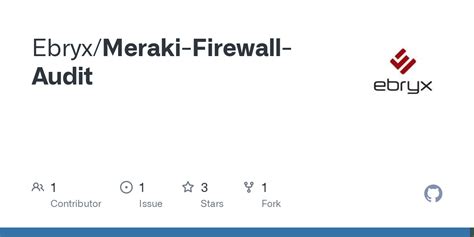 GitHub Ebryx Meraki Firewall Audit