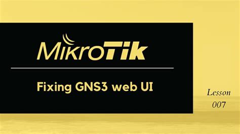 GNS3 Web UI Not Loading How To Fix It YouTube