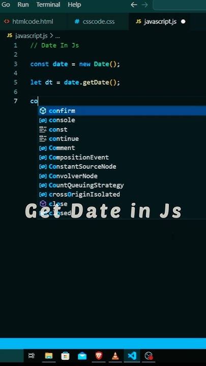 Get Date In Javascript How To Get Date In Javascript Shorts Alanwalker Javascript