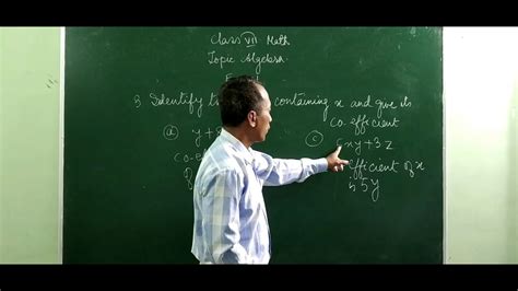 Class Vii Arith Degrees Of Algebraic Expression Youtube