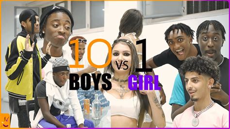 10 Boys Vs 1 Girl Youtube