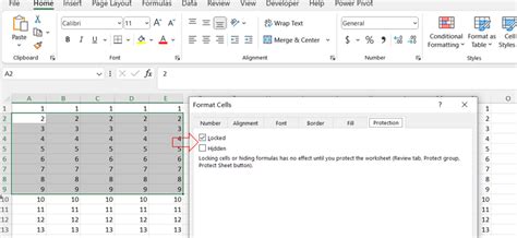 Lock Cells To Protect Them With Pythonnetdocumentation