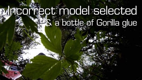 Incorrect Model Selected Youtube