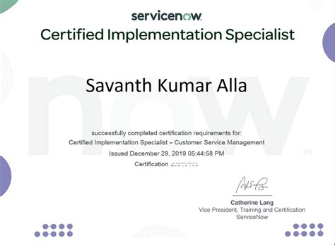 Kumar S On Linkedin Servicenow Certified Certification Csm Accenture Accenturetechnology…