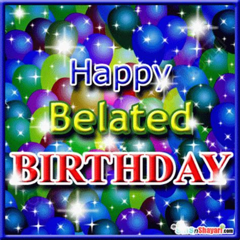 Happy Belated Birthday Animated 