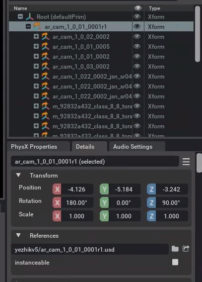 Imported Step File Usd Losing Reference Path In Xform Subtree After