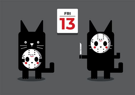 Friday The 13th Black Cat 2363225 Vector Art At Vecteezy