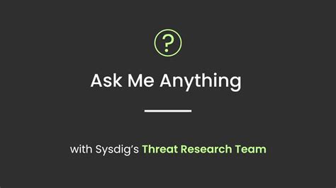 Ansari Mohamed On Linkedin Ama With Sysdigs Threat Research Team Stefano Chierici