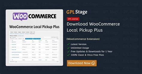 Local Pickup Plus For WooCommerce