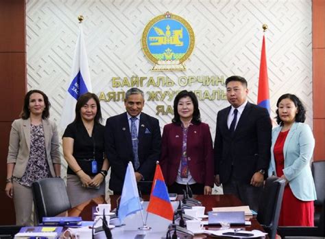 БОАЖ ын сайд Д Сарангэрэл НҮБ ын суурин төлөөлөгч Тапан Мишраг хүлээн авч уулзлаа