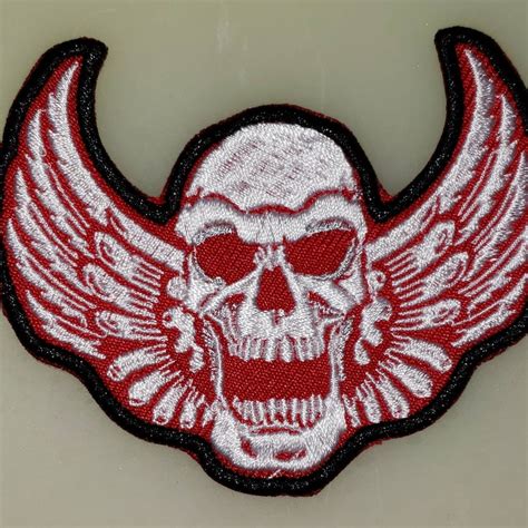 Embroidered Skull Patch Etsy