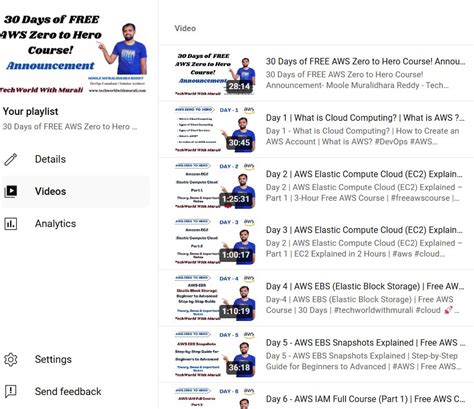 🚀 30 Days Of Aws Zero To Hero ☁️🔥 Tech World With Murali Moole Muralidhara Reddy