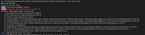 运行前端时遇到了这个报错，求作者大大帮忙看看，谢谢！ · Issue 3 · Xs669personal Music Website · Github