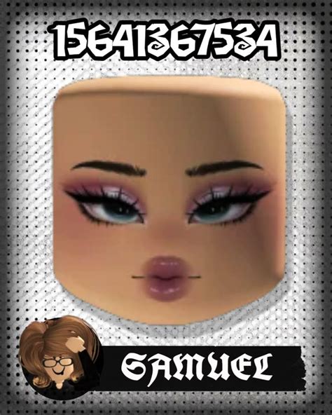 Makeup Face Head Y2k Elegant Denim Grunge Barbie Roblox Codes Faces