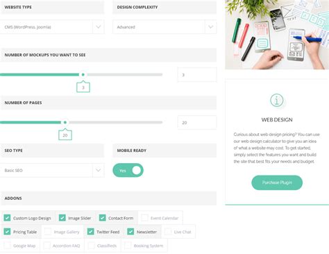 Cost Calculator WordPress Plugin QuanticaLabs