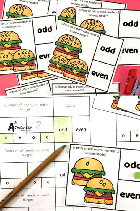 Odd And Even Numbers Printables A Plus Teacher Club