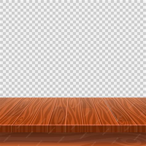 Premium Vector Empty Wooden Perspective Table For Product Placement Or Montage With Focus To