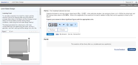 Solved Limit State Design Learning Goal To Calculate Chegg