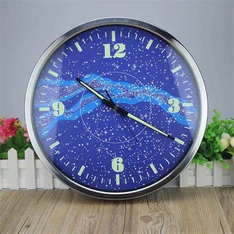 14 дюймов Galaxy Светящиеся Настенные часы Гостиная Бар Кафе личность Лофт промышленный ветер