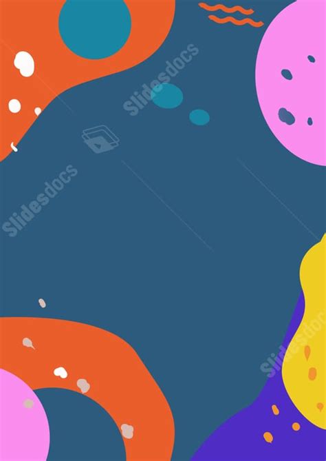 Colorful Texture Splicing Page Border Background Word Template And