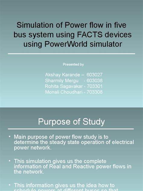 Simulation Of Five Bus System Pdf Ac Power Engineering