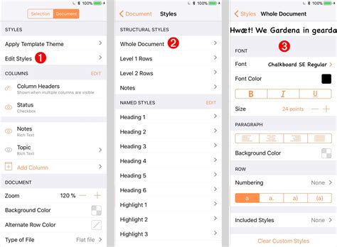 Omni Automation Omnioutliner Ios Tutorial Styles