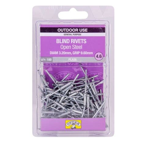 Otter 32 X 96mm Open Steel Blind Rivets 100 Pack Bunnings Australia