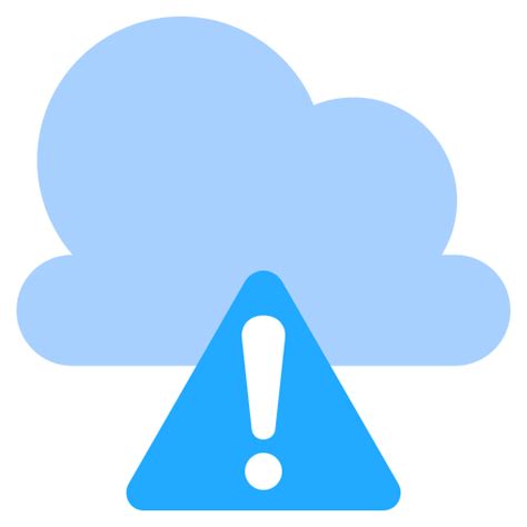 Weather Alert Generic Blue Icon