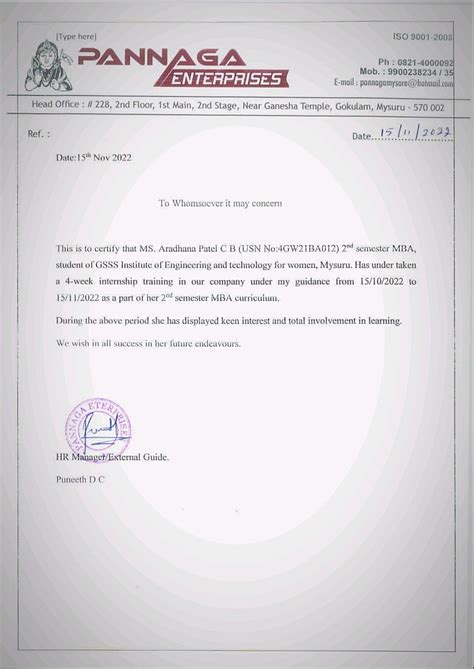 Aradhana Patel On Linkedin Pannagaenterprises Hr Connections Grateful Internship Future