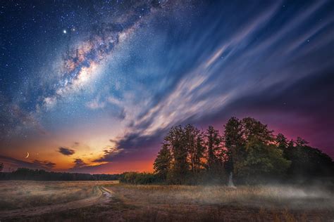 Night Sky Stars Wallpaper 4k