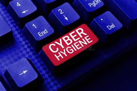 Inspiration Showing Sign Cyber Hygiene Concept Meaning Steps That Computer Users Take To