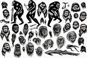 Sasquatch Tattoo Idea Tattoosai