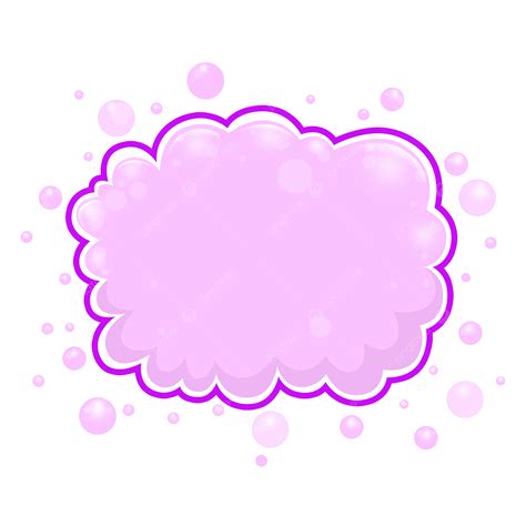 Cloud Bubbles For Writing Words As A Design Element Speech Bubble