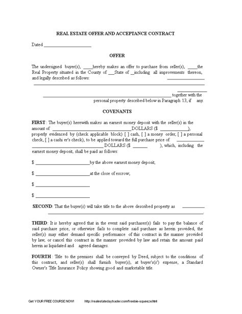 Real Estate Offer Acceptance Letter A Simpler Way To Close The Deal