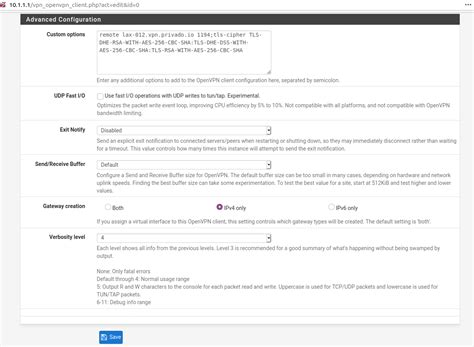 Pfsense Openvpn Manual Setup Privado