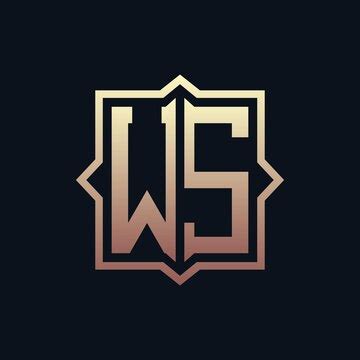 Premium Vector Luxury Initial Ws Monogram Logo Design Elegant Emblem