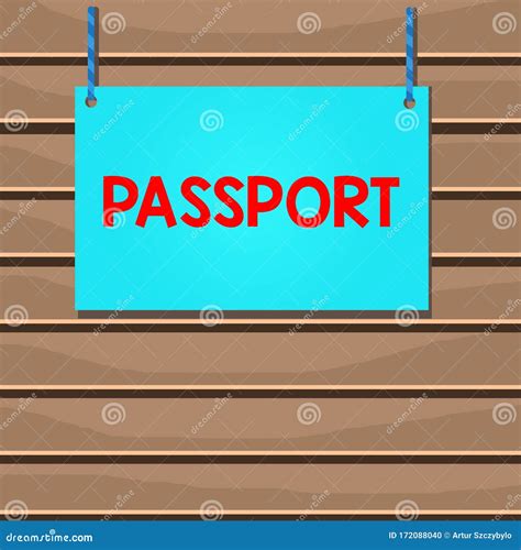 Conceptual Hand Writing Showing Passport Business Photo Text Official Document Issued By A