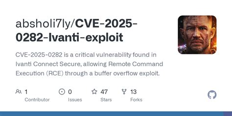 GitHub Absholi7ly CVE 2025 0282 Ivanti Exploit CVE 2025 0282 Is A Critical Vulnerability