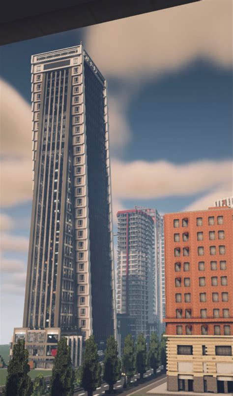 Minecraft Modern City Buildings High Rise Building Minecraft Modern