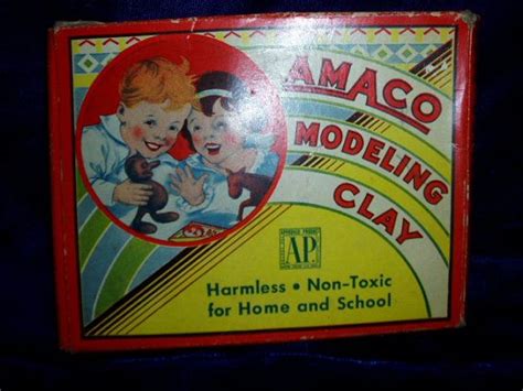 30s Modeling Clay Set Amaco Old Craft Toy Usa Clay Set Clay Crafts Toy Craft