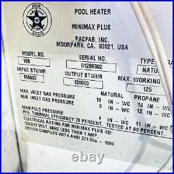 150000 Btu Swimming Pool Heater Purex Triton Minimax With Natural Gas