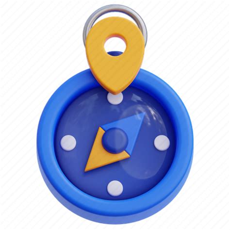 Compass Navigation Direction Location Pointer 3d Illustration