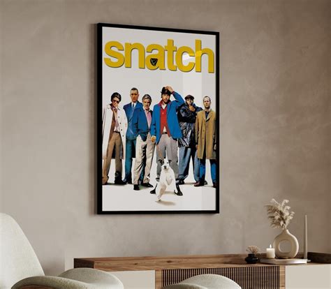 Snatch 2000 Movie Poster Guy Ritchie Jason Statham Brad Pitt Etsy