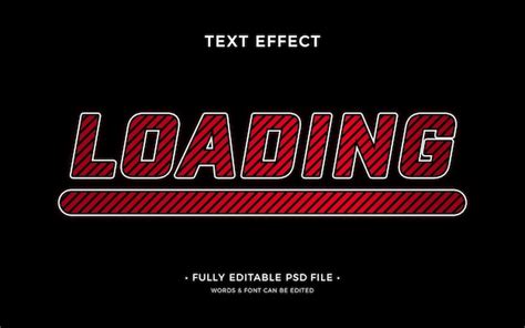 Premium Psd Loading Text Effect