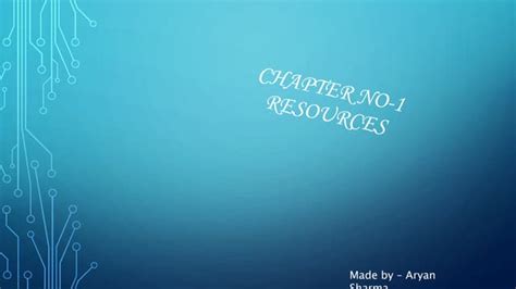 Resources Class 8 Pptx