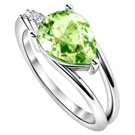 Customizable Oval Peridot Ring 14k Gold Ring With Peridot Minimalist