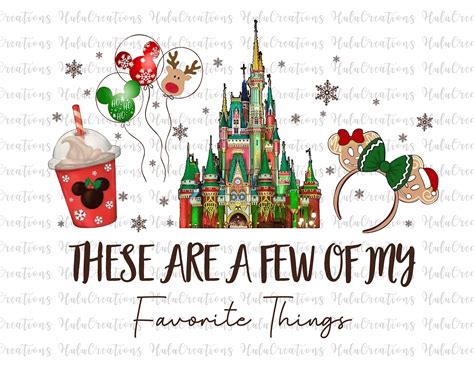 My Favorite Things Snowflakes Print Etsy
