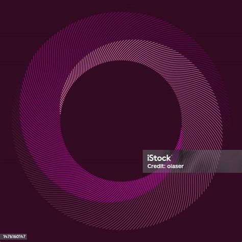 3d 원 모양을 형성하는 분홍색 나선형 선 패턴 3차원 형태에 대한 스톡 벡터 아트 및 기타 이미지 3차원 형태 곡선 기하 도형 Istock